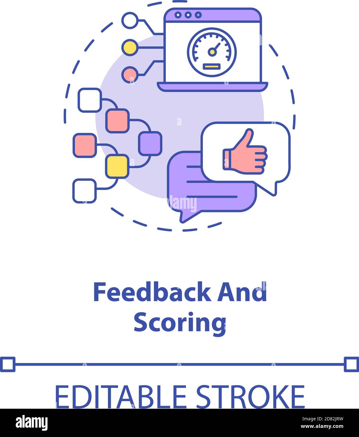 Feedback and scoring concept icon Stock Vector Image & Art - Alamy