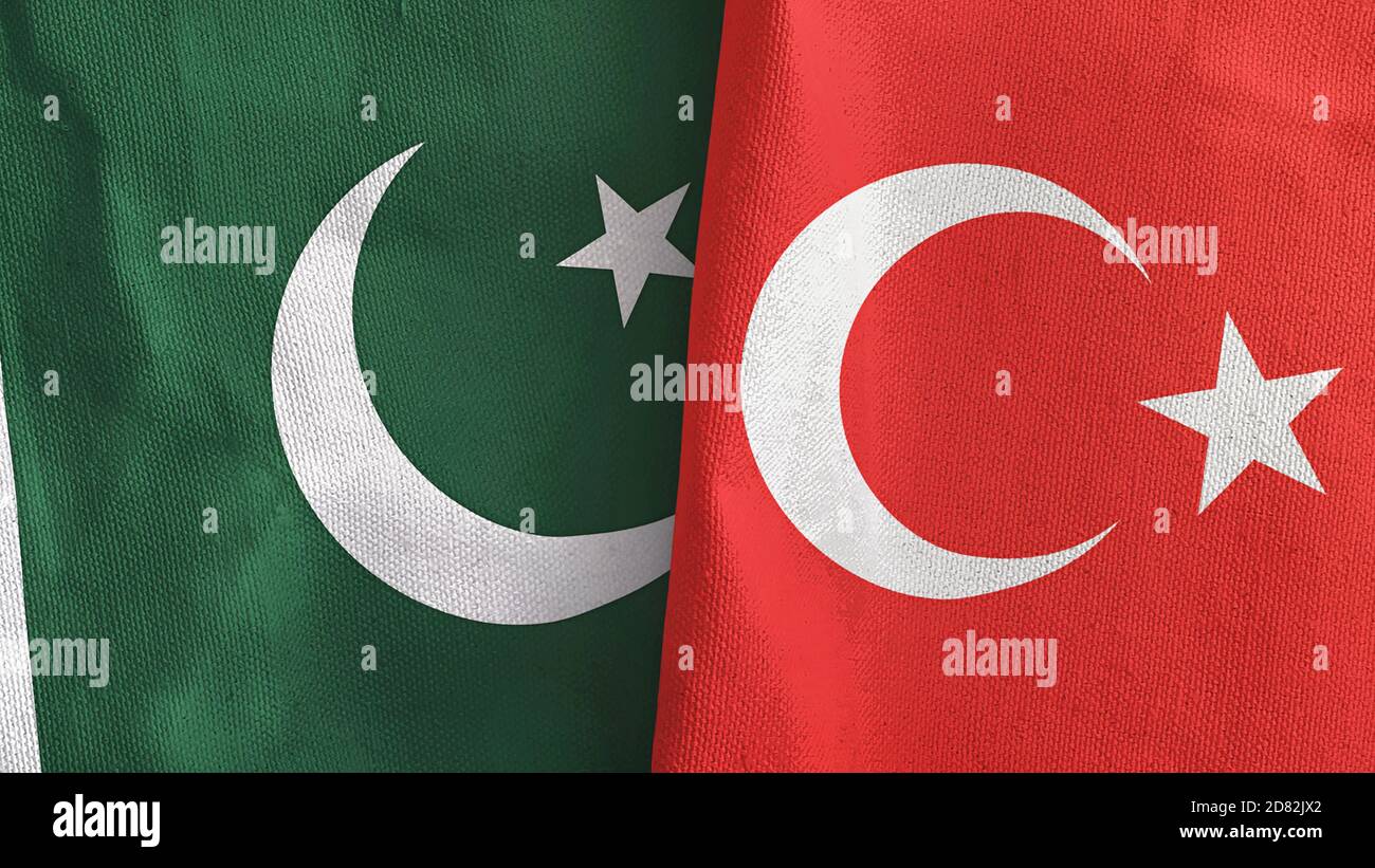 Pakistan turkey flags 3d hi-res stock photography and images - Alamy