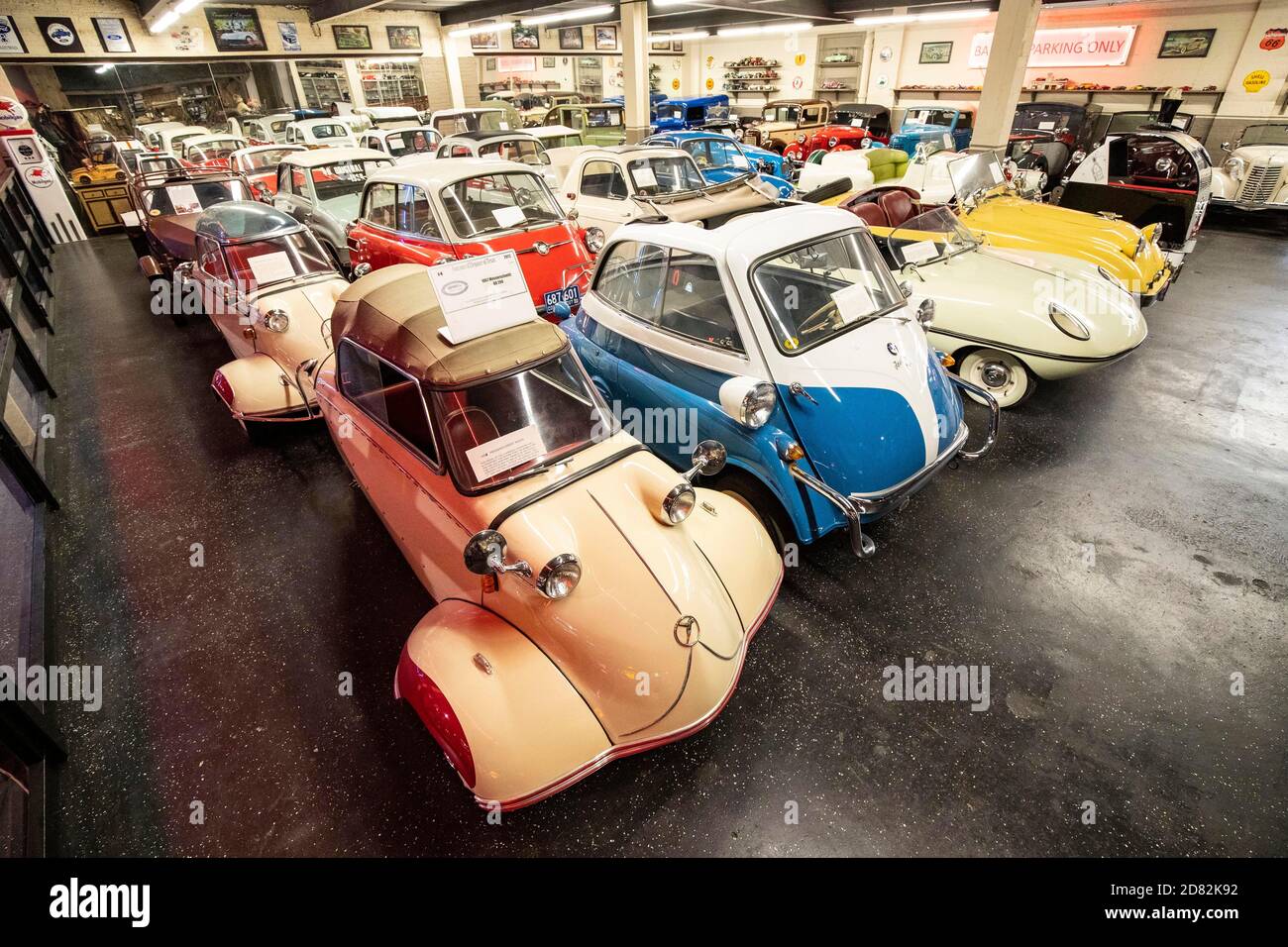 Chicago, USA. 25th Oct, 2020. Miniature cars are exhibited at Klairmont ...