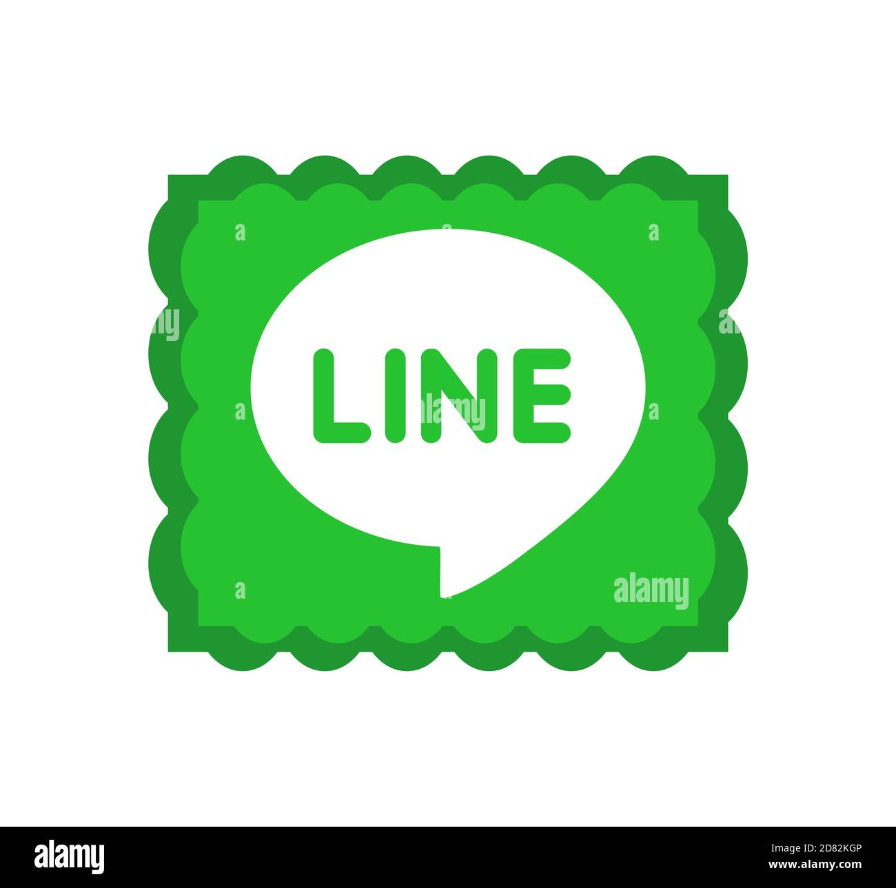 LINE logo. Line is a most famous communication messenger app. LINE is a ...