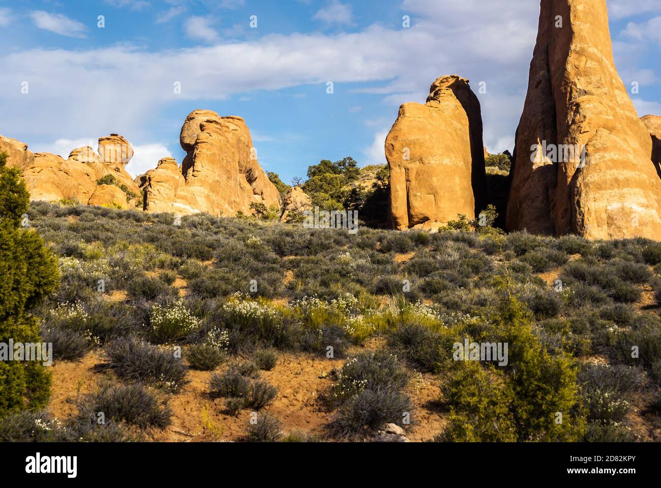 Rock Formations at Arches National Park Stock Photo - Alamy