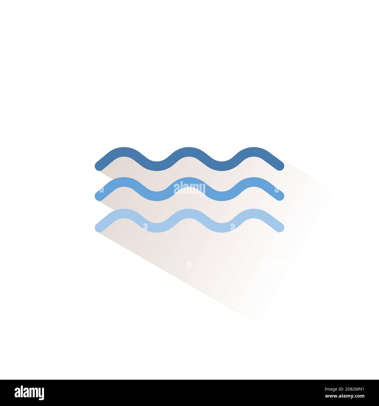 Surge. Isolated color icon. Weather glyph vector illustration Stock ...