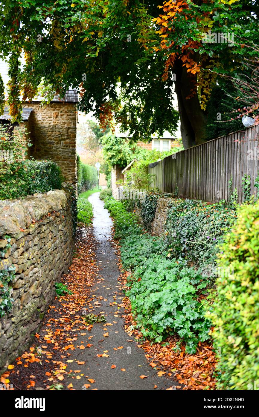 Autumn in Hook Norton Oxfordshire England UK Stock Photo - Alamy