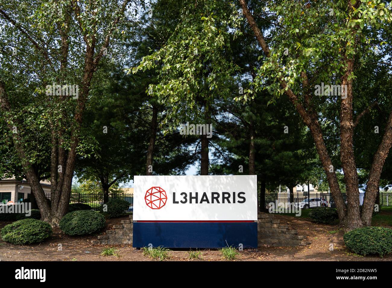 Clifton, NJ - Sept. 15, 2020: Sign for L3Harris, an innovative ...