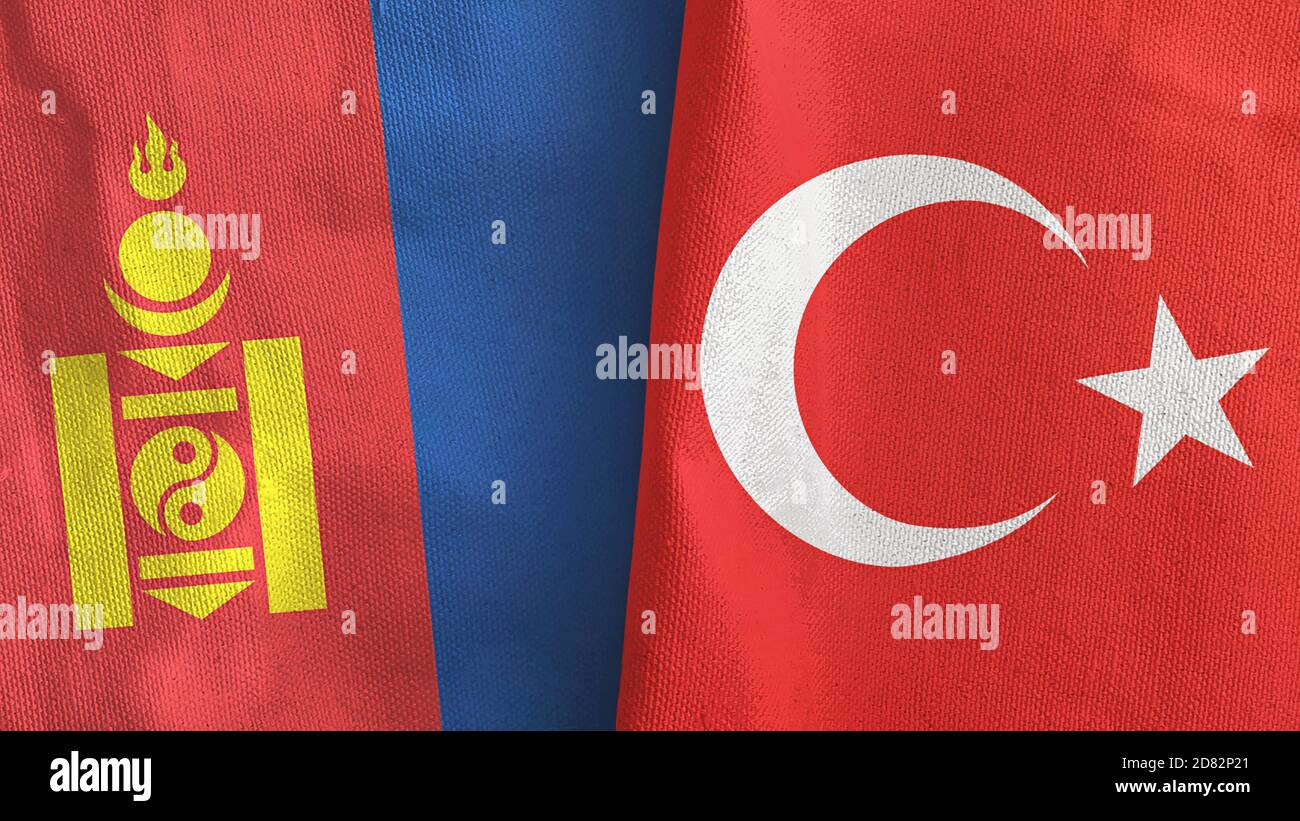 Turkey mongolia flag hi-res stock photography and images - Alamy