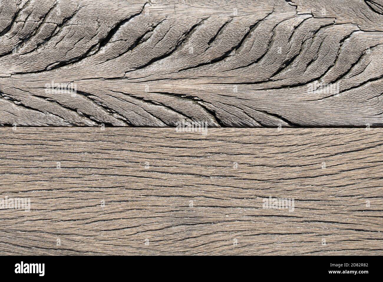 weathereed wood boards of a beach side boardwalk Stock Photo - Alamy