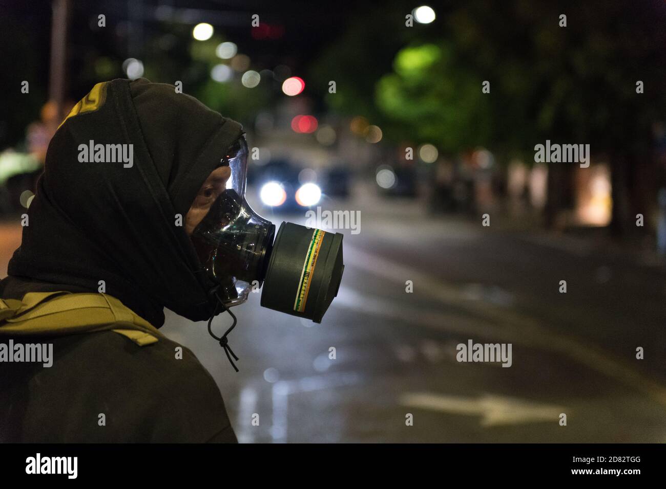 Seattle, USA – Jul 2, 2020: Protestor at CHAZ late in the day on ...