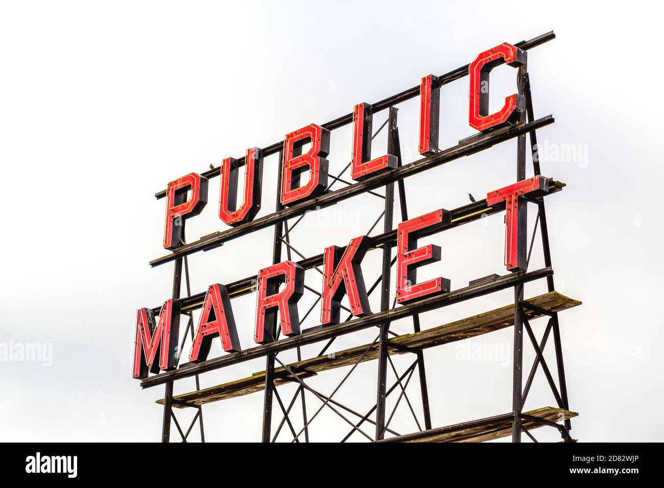Public Market Sign, Seattle-WA Stock Photo - Alamy