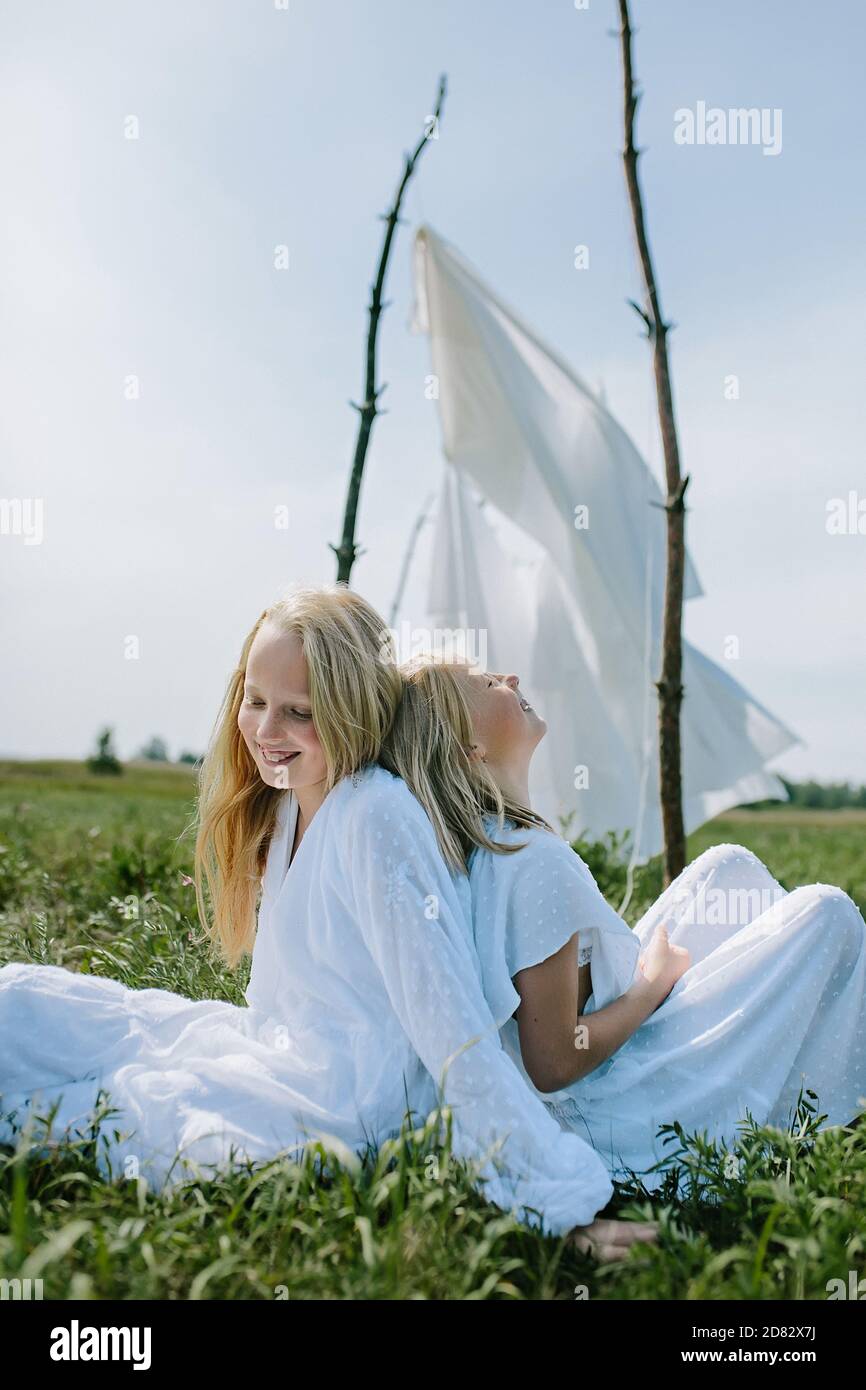 Fair haired girls hi-res stock photography and images - Alamy