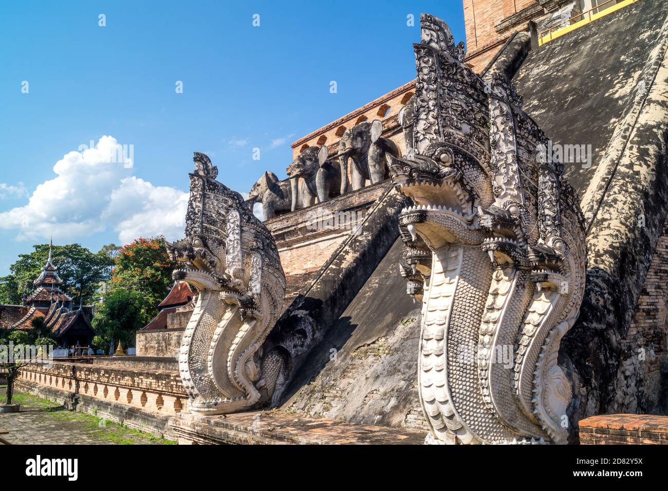 snake temple in chiangmai thailand Stock Photo - Alamy