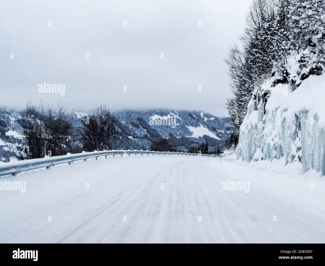 Snow falls in norwegian forest hi-res stock photography and images - Alamy