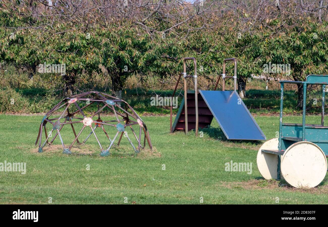 Vintage playground hi-res stock photography and images - Alamy
