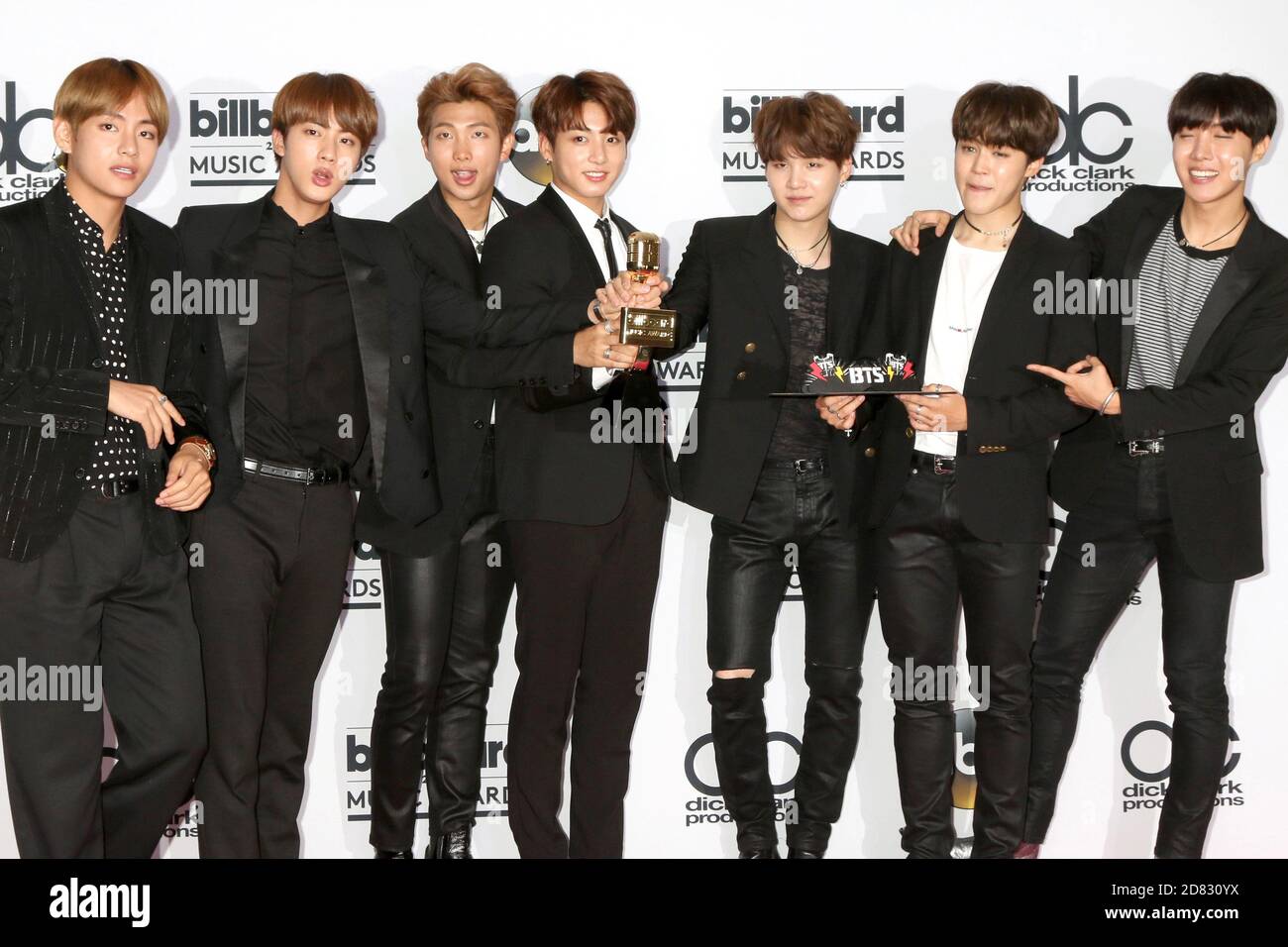 LAS VEGAS - MAY 21: BTS at the 2017 Billboard Awards Press Room at the ...