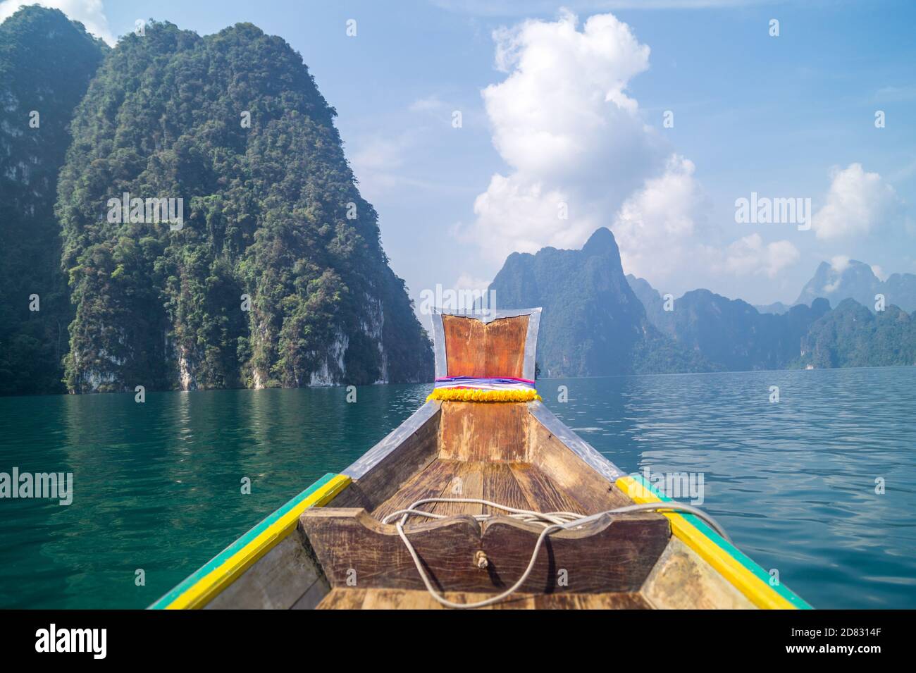 view from the boat on Ratchaprapha national park Stock Photo - Alamy
