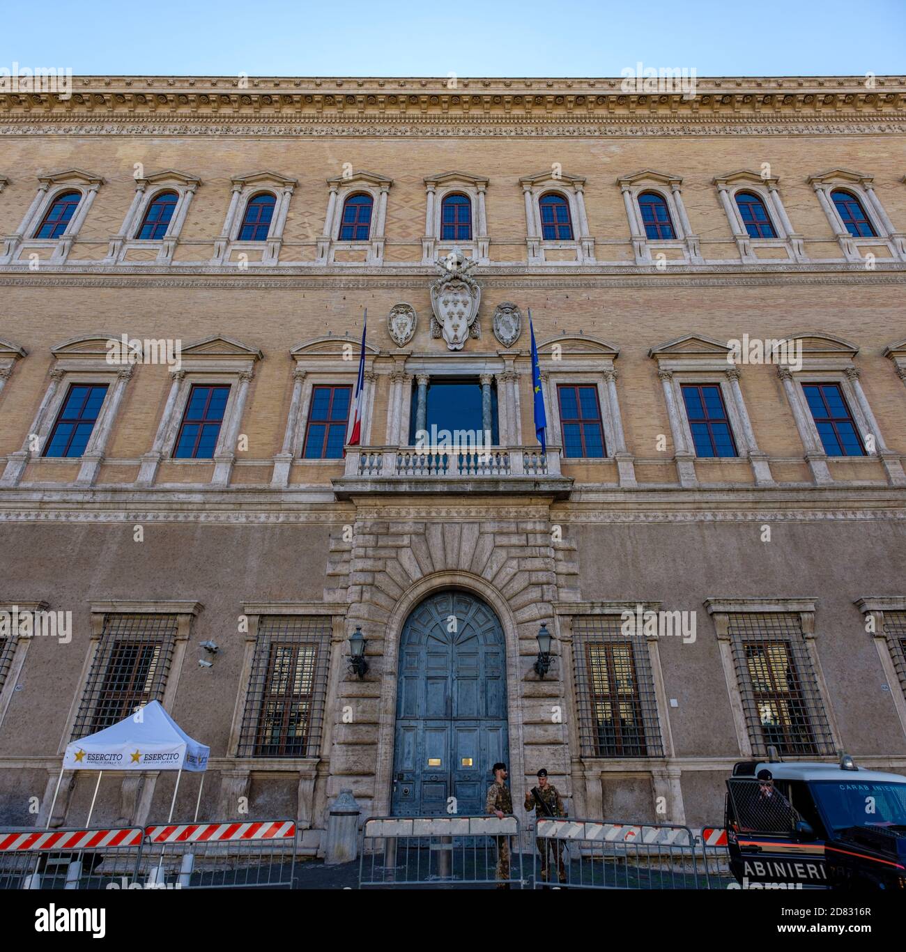Farnese Palace (Palazzo Farnese) Renaissance palace building facade ...