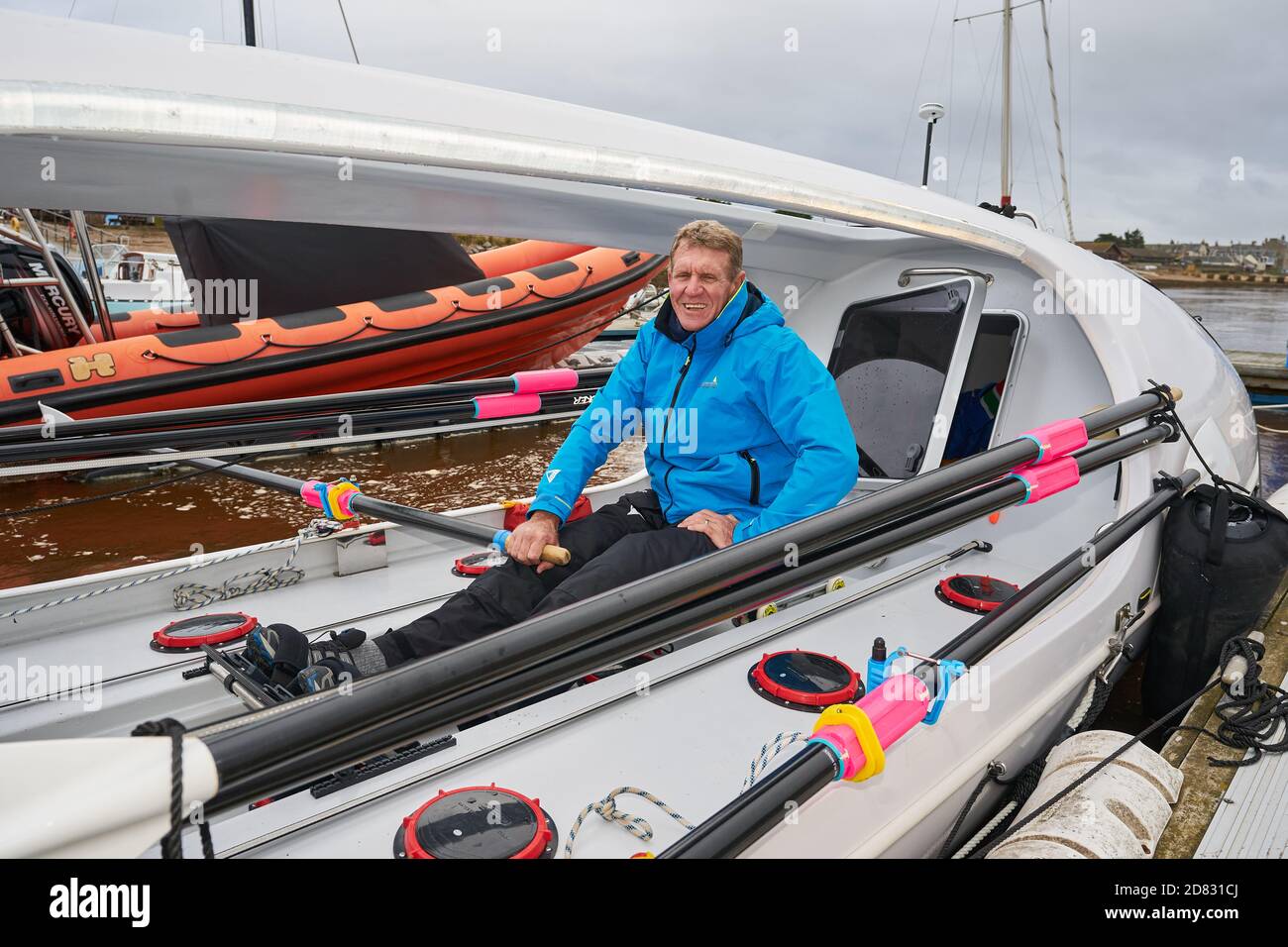 22 October 2020. Findhorn Marina, Finfdhorn, Moray, Scotland, UK. This ...