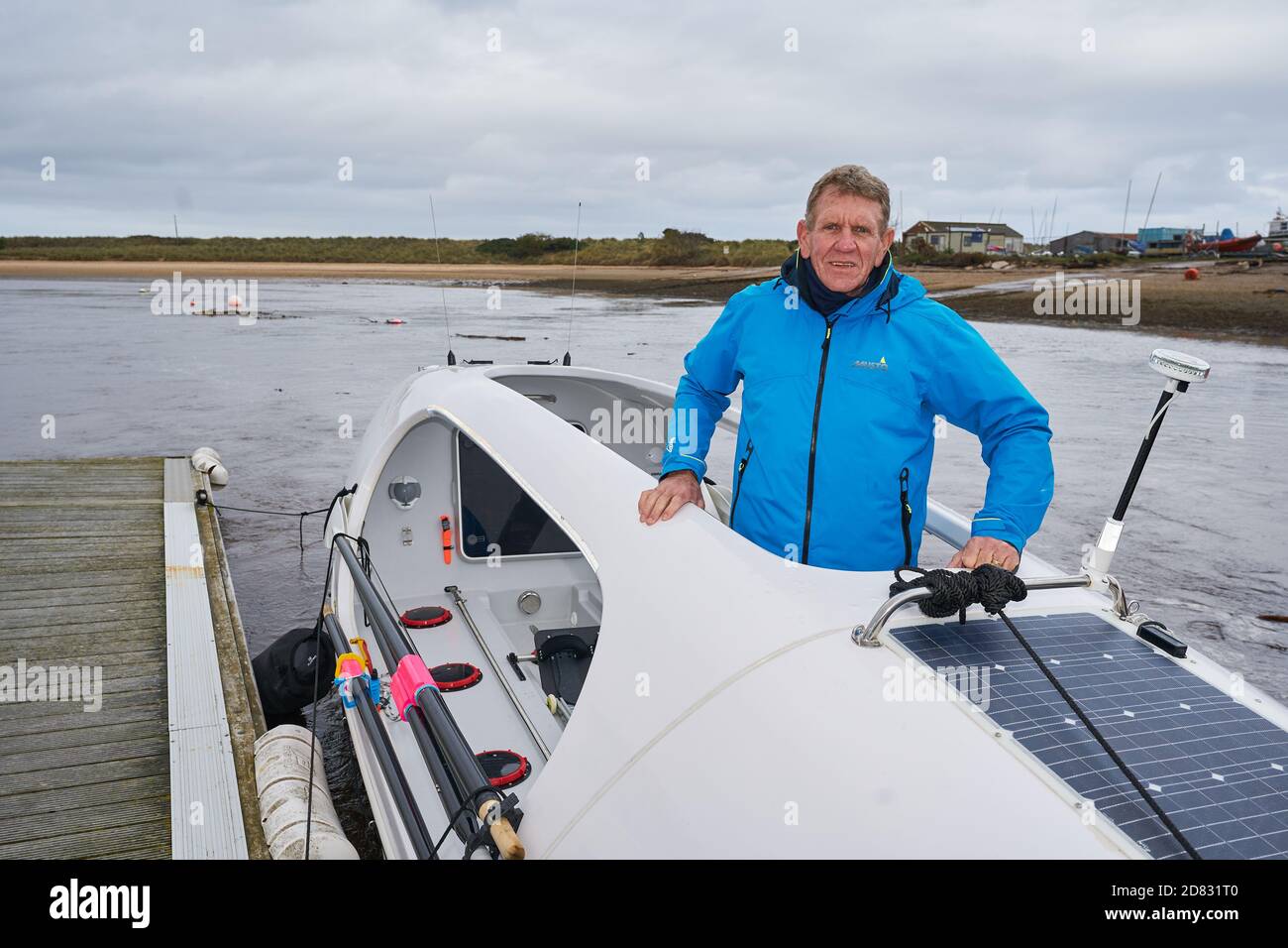 22 October 2020. Findhorn Marina, Finfdhorn, Moray, Scotland, UK. This ...