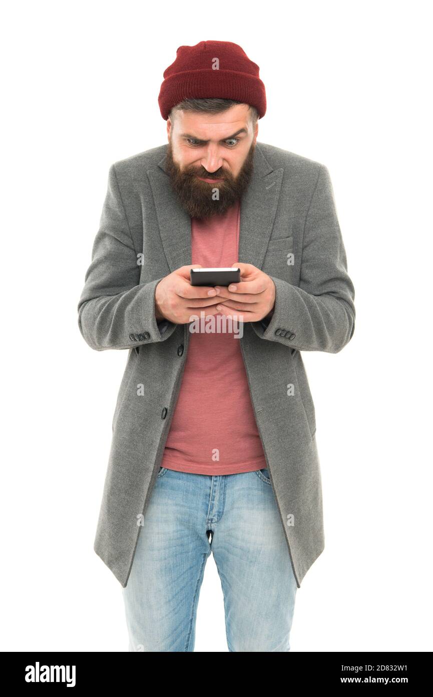 Man surfing on social Cut Out Stock Images & Pictures - Alamy