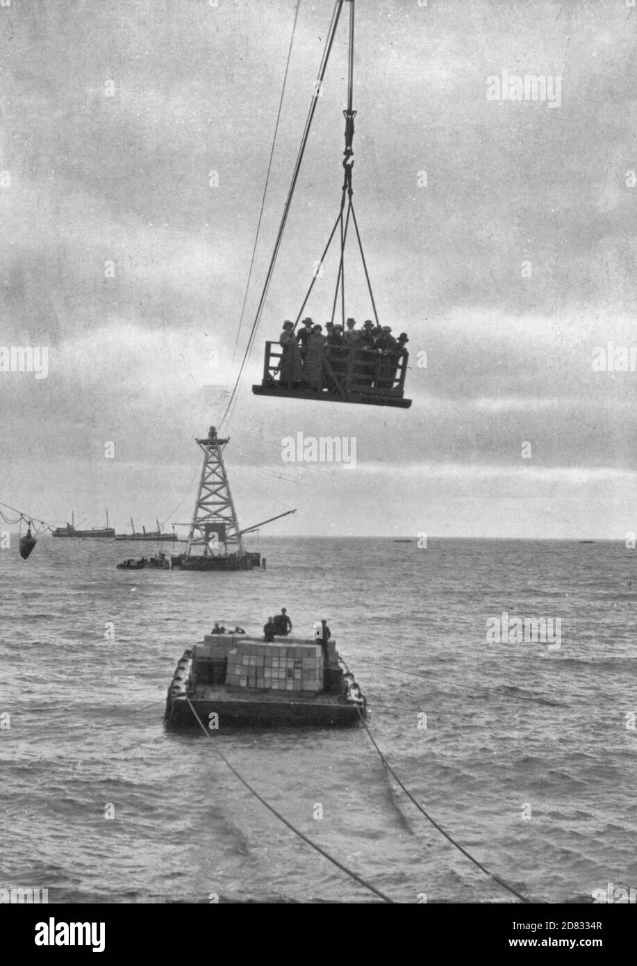 Aerial tramway, Nome, Alaska, circa 1920 Stock Photo - Alamy