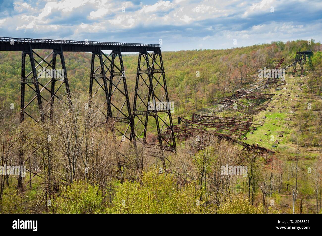 Historic Kinzua Bridge State Park Stock Photo - Alamy