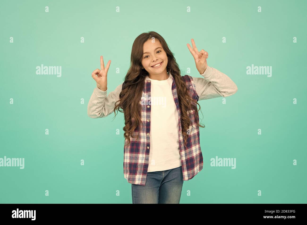 Studio shot of glad child. childhood happiness. Pleasant emotions ...