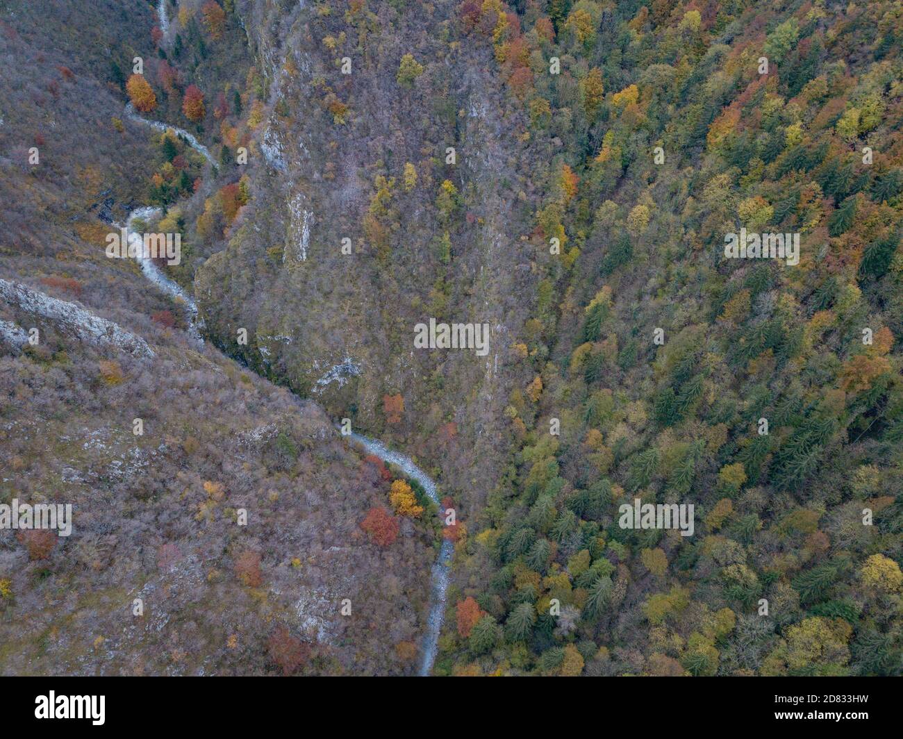 Drone fly over river canyon hi-res stock photography and images - Alamy