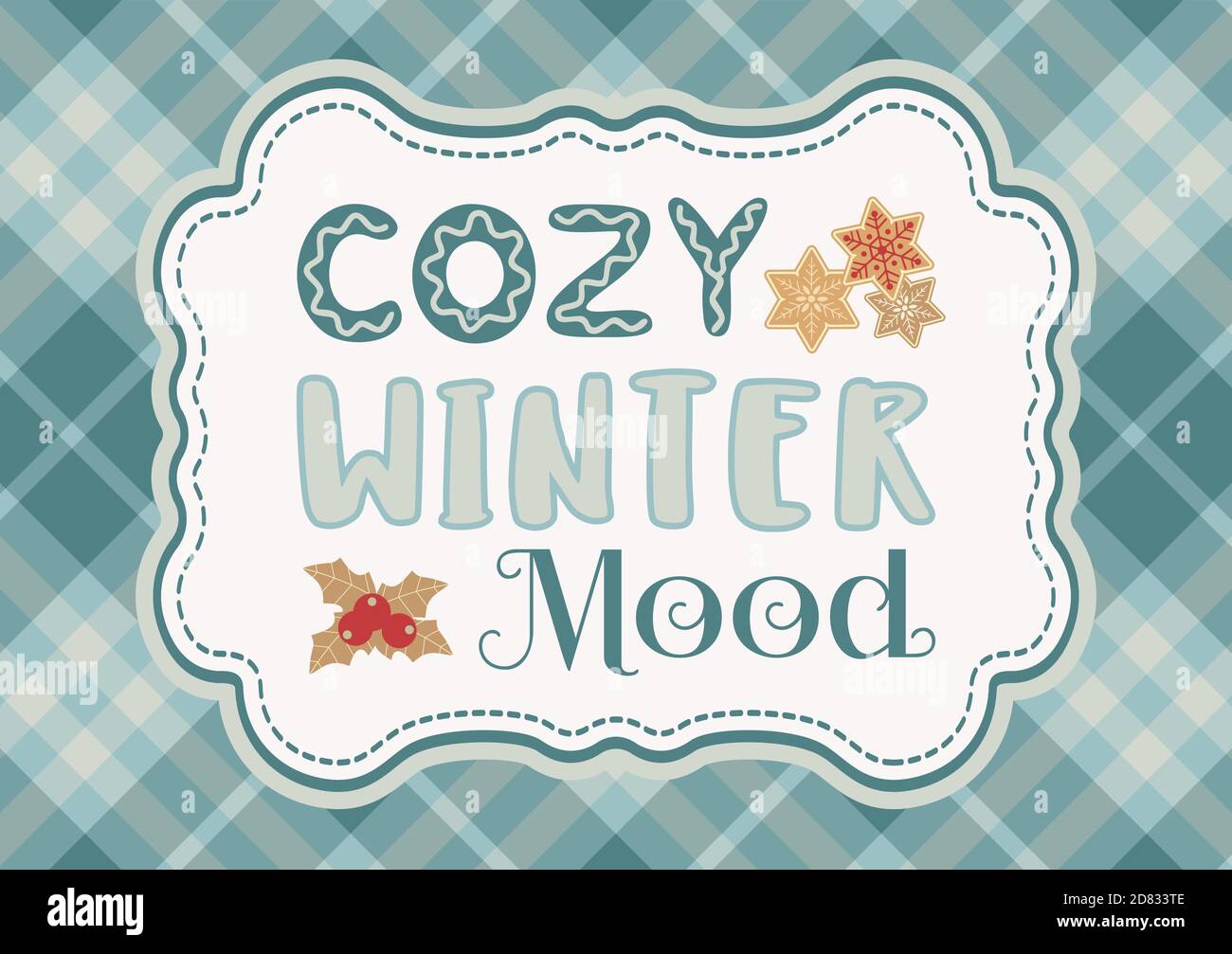 Cozy Winter Mood fancy cartoon vector illustration Stock Vector Image ...