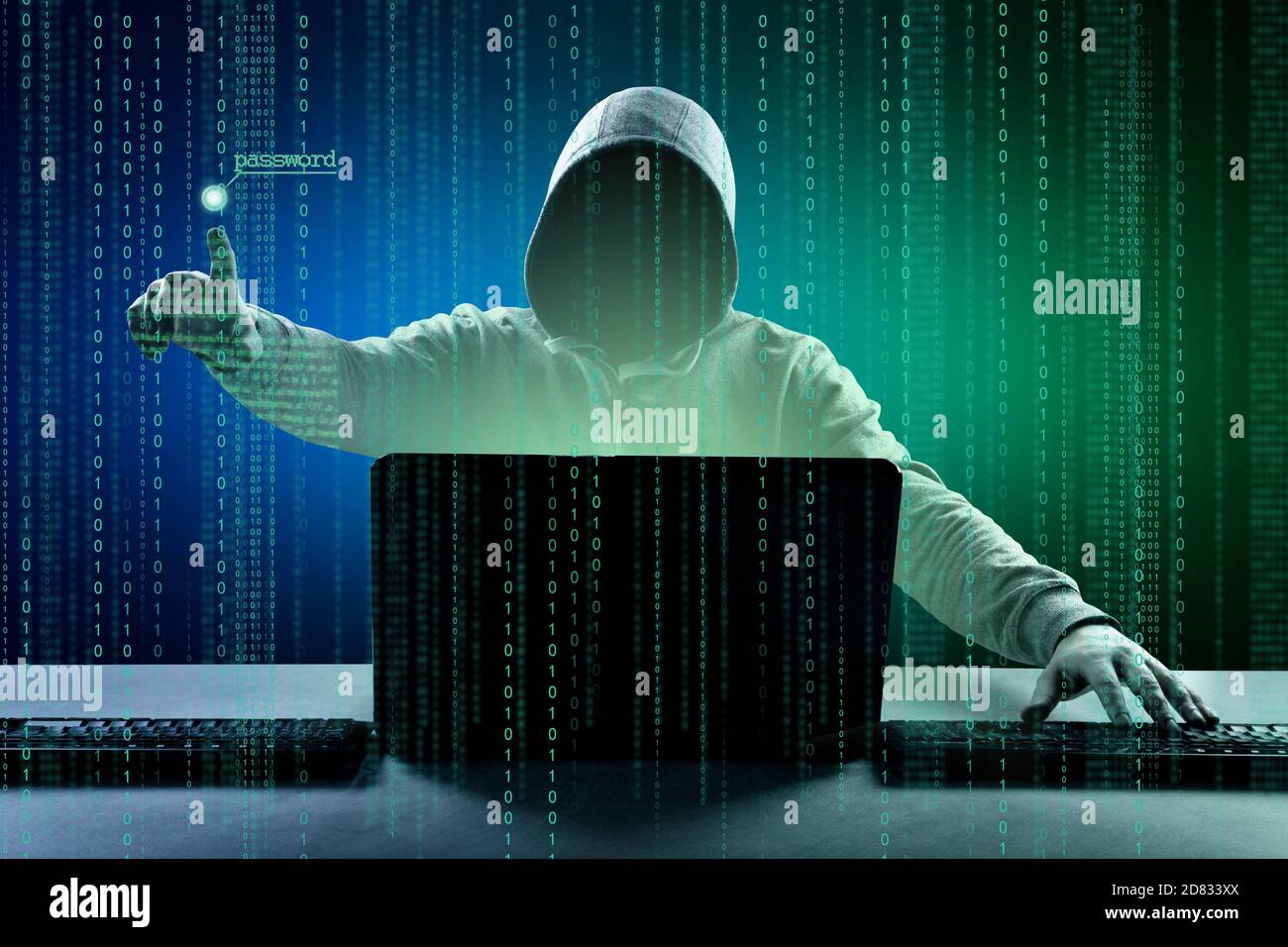 Hacker prints a code on a laptop keyboard to break into a cyberspace ...