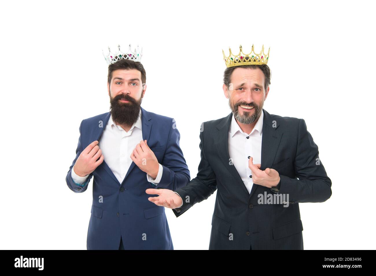 VIP concept. Rich and powerful people. Bearded men. Elite community ...