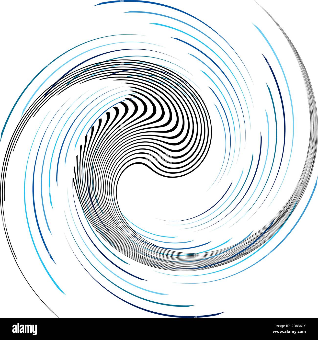 Overlaying abstract Spiral, Swirl, Twirl vector. Volute, helix ...