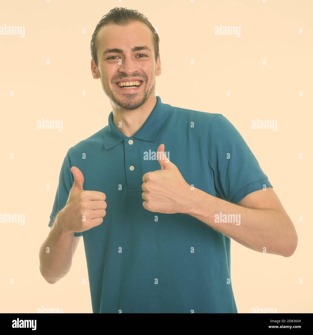 Man thumbs up retro hi-res stock photography and images - Alamy