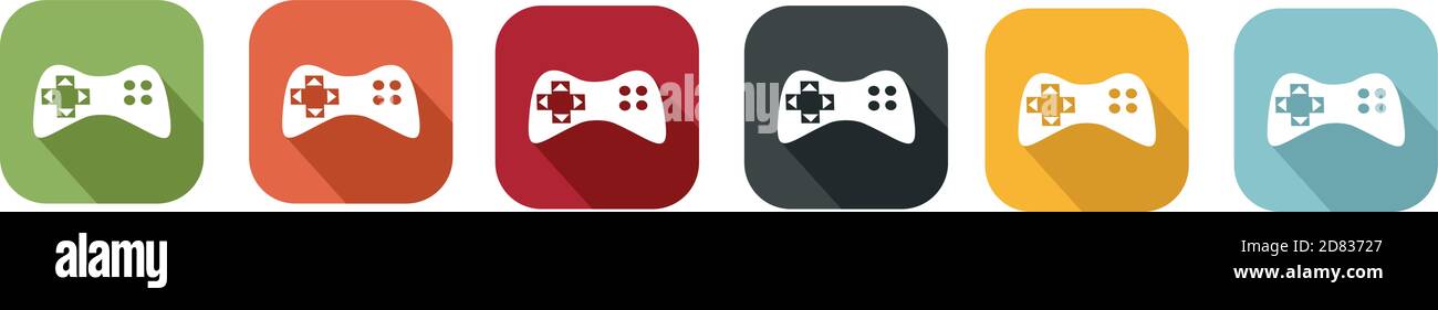 Colorful icon of a video game controller Stock Vector Image & Art - Alamy