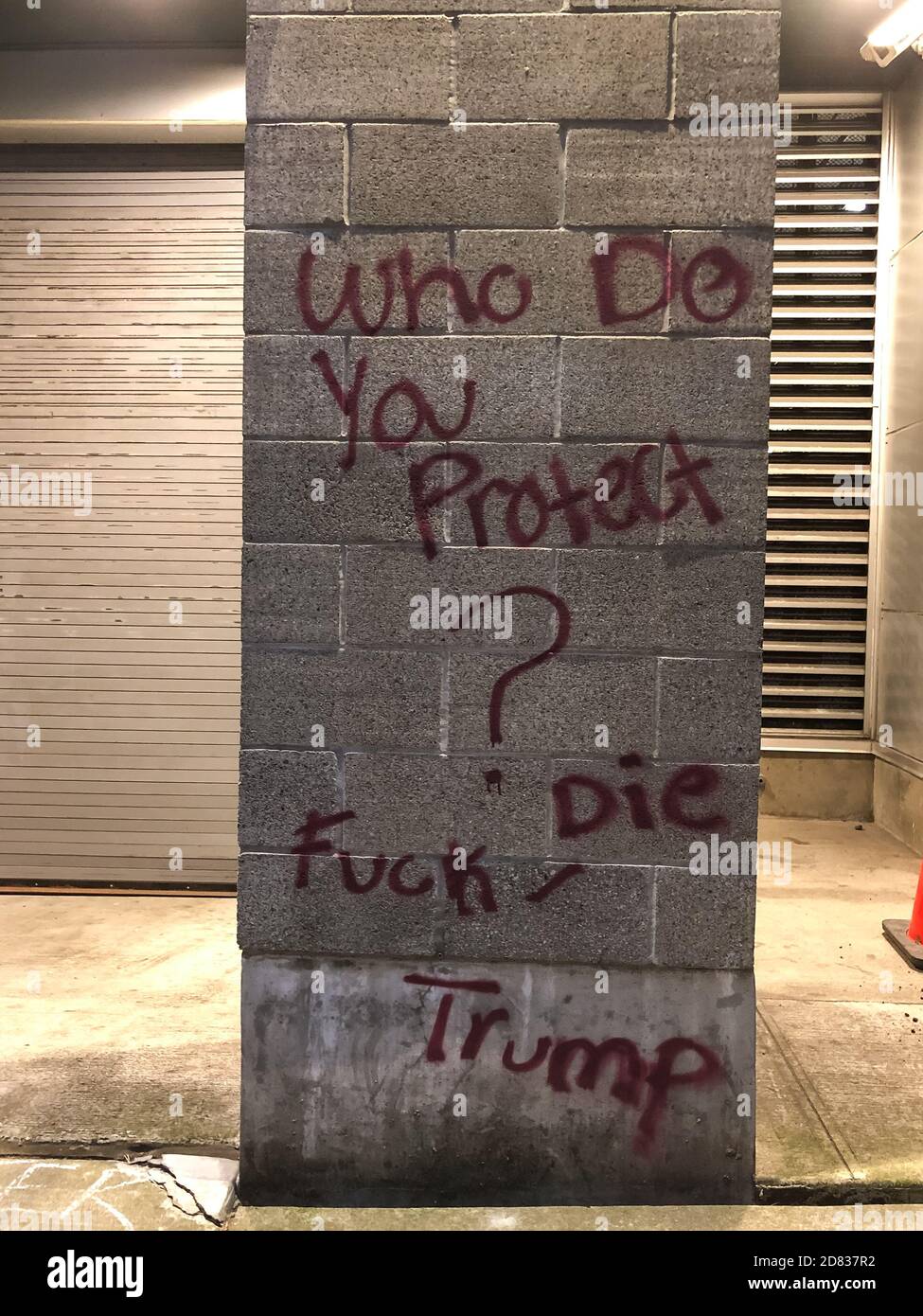 Seattle, USA Jun 19, 2020: The West Precinct learly in the evening ...