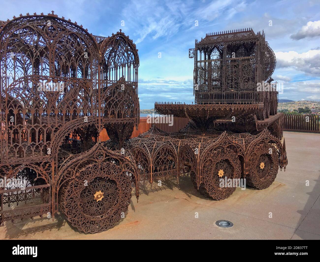 Iron Lacework Truck Art at Mona Museum Hobart Stock Photo - Alamy