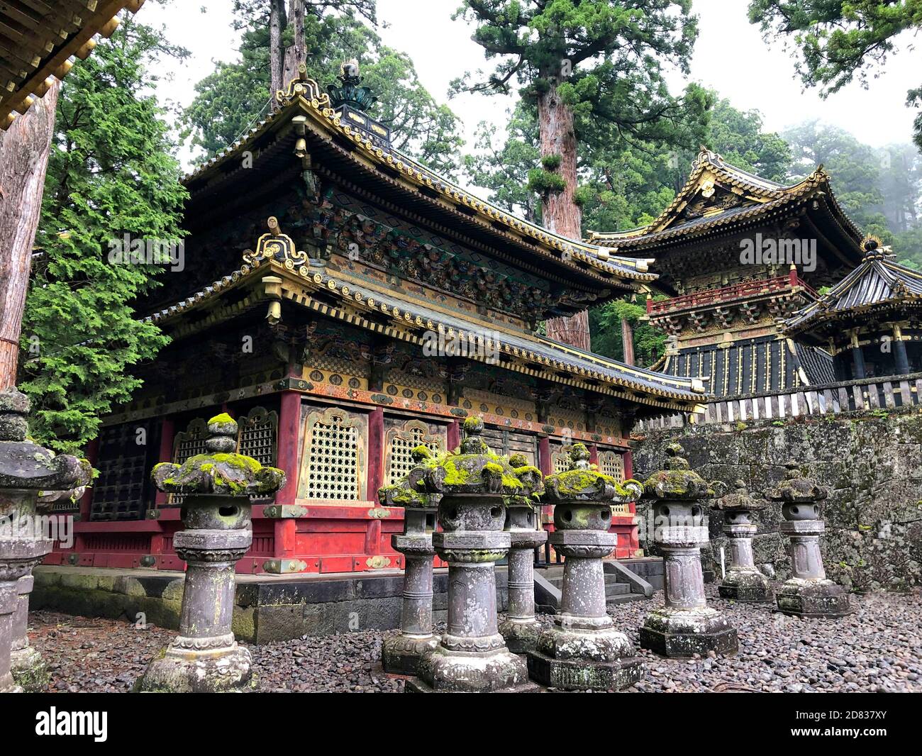 Japanese House in Misty Weather Stock Photo - Alamy