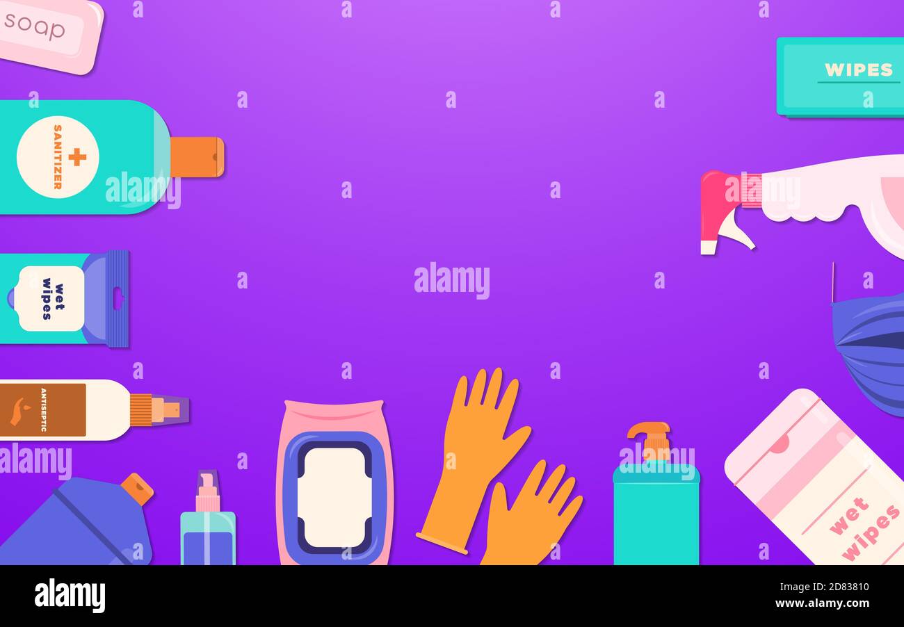 Hygiene Poster and banner template with copy space Stock Vector Image ...