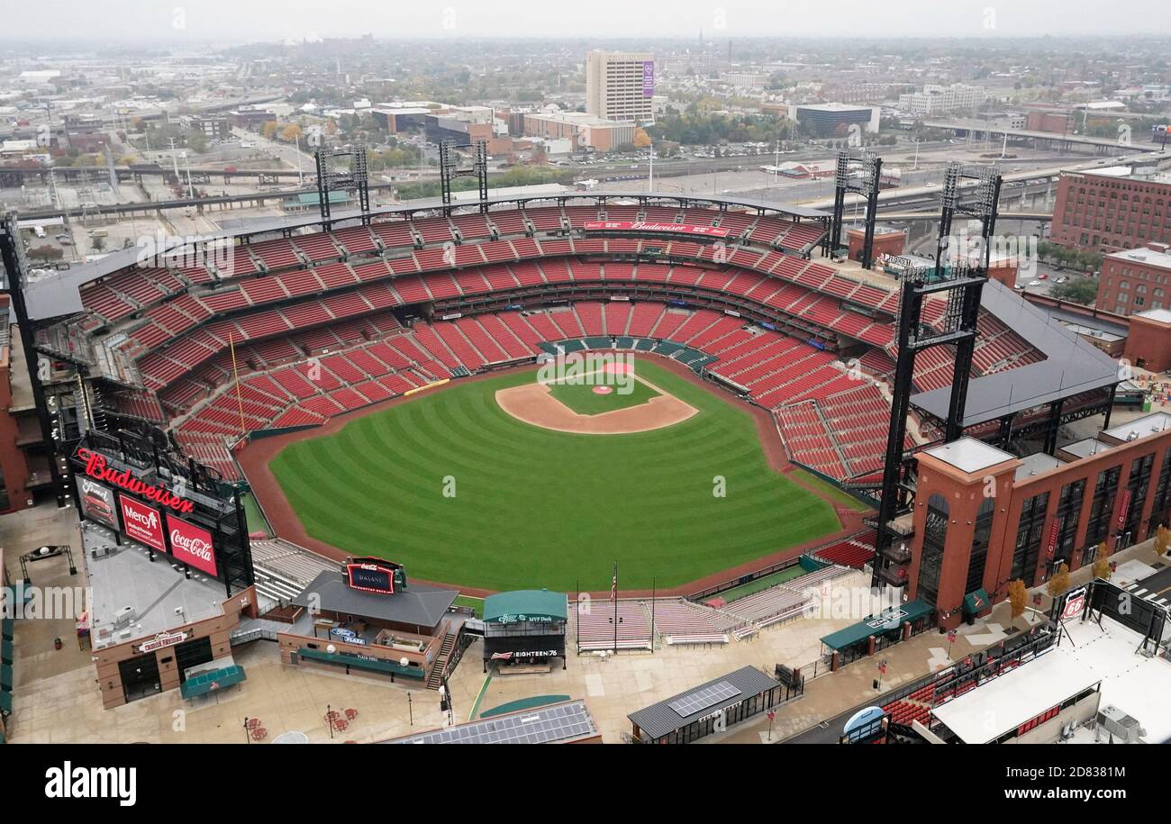 St. Louis, United States. 26th Oct, 2020. The view from the penthouse ...