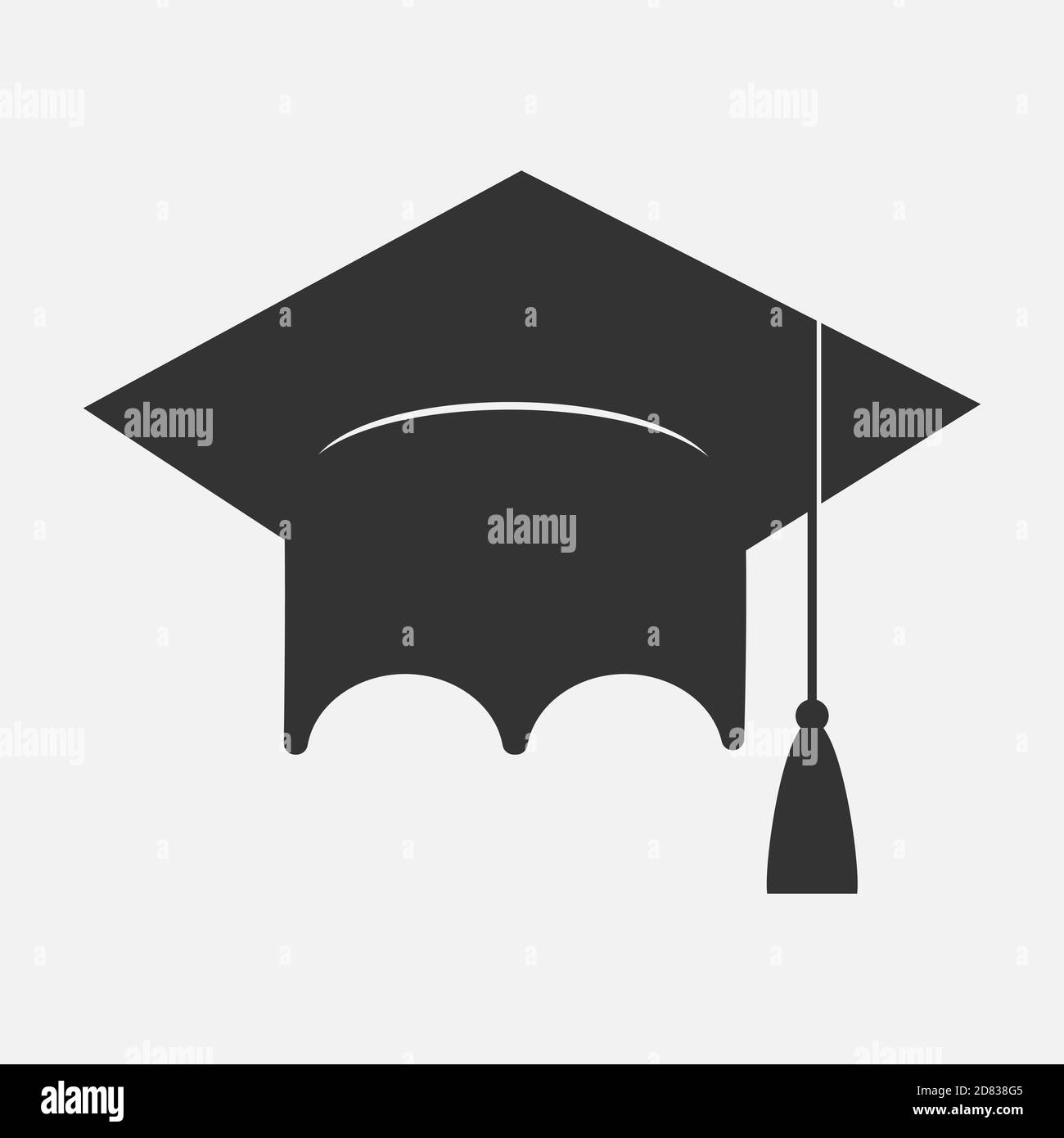 Bachelor cap icon, education concept, flat design, vector Stock Vector ...