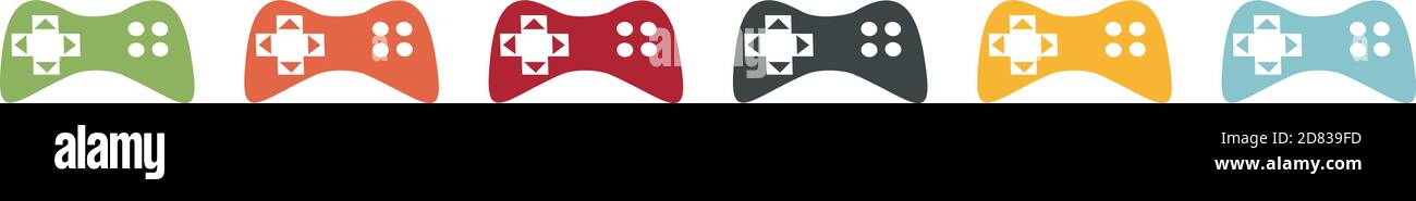 Colorful icon of a video game controller Stock Vector Image & Art - Alamy