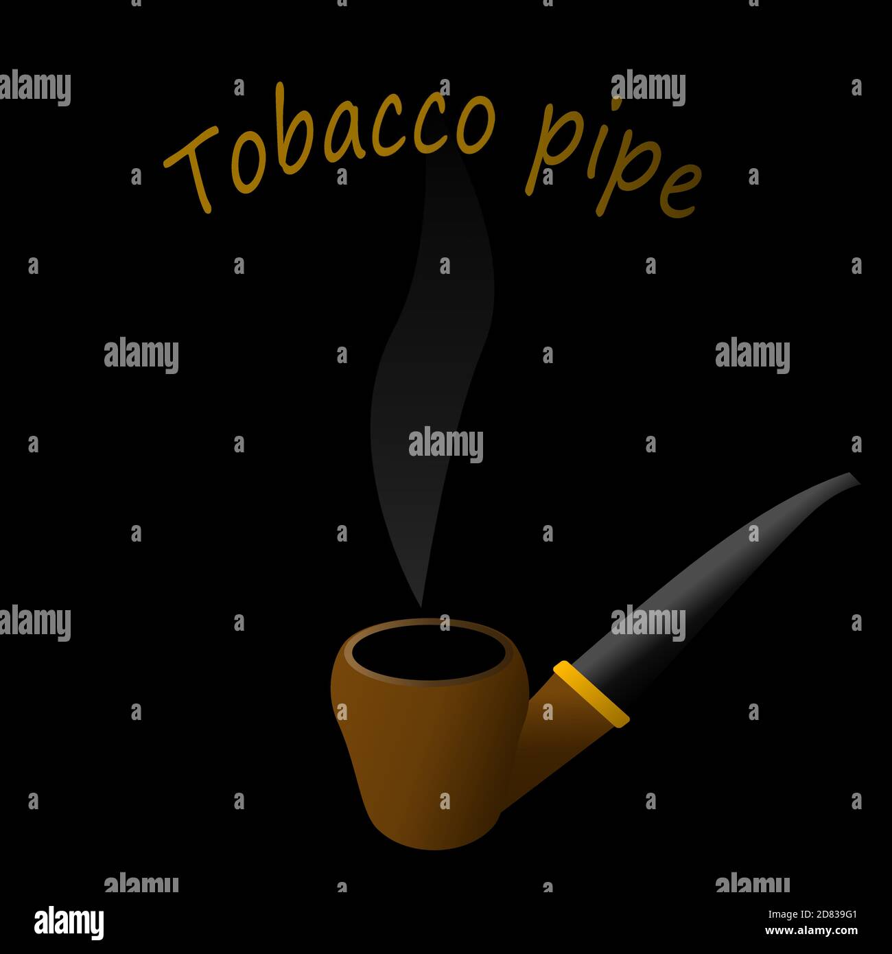 Vintage smoking pipes Stock Vector Images - Alamy