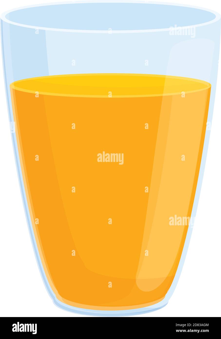Breakfast juice glass icon. Cartoon of breakfast juice glass vector ...