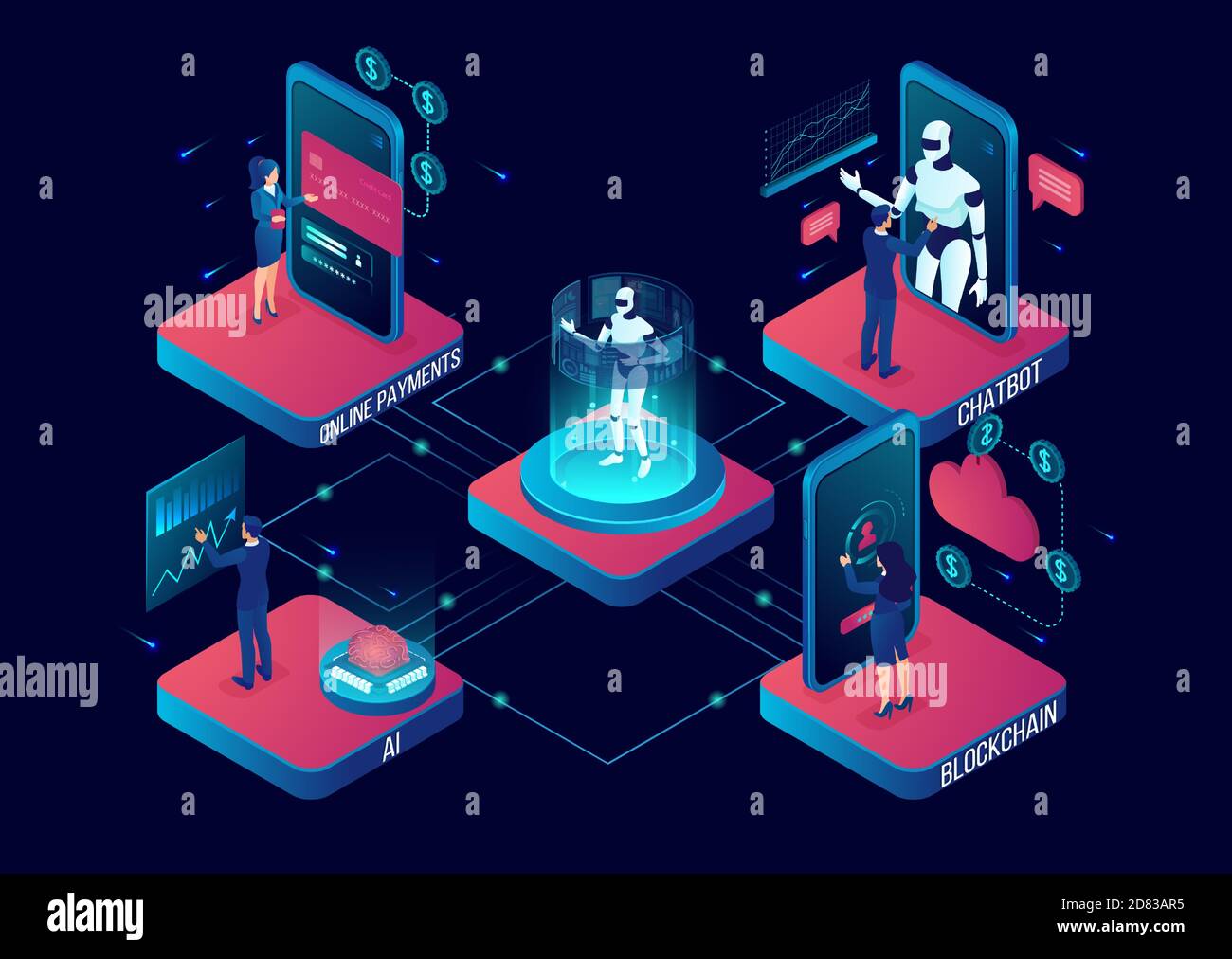 Ai banking concept Stock Vector Images - Alamy