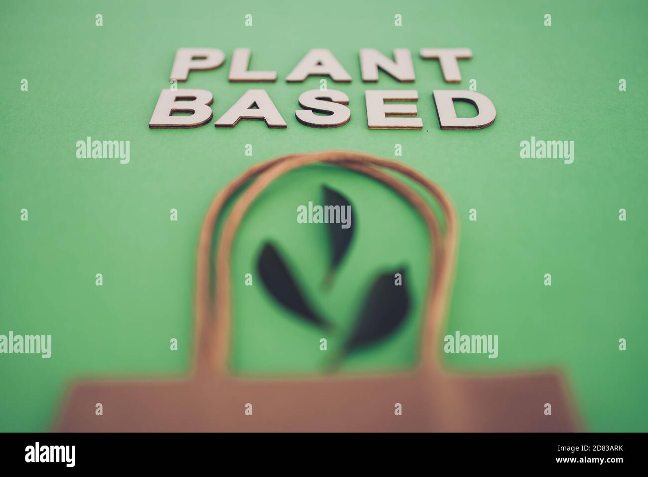 sustainable consumer choices for the environment, plant-based text with ...