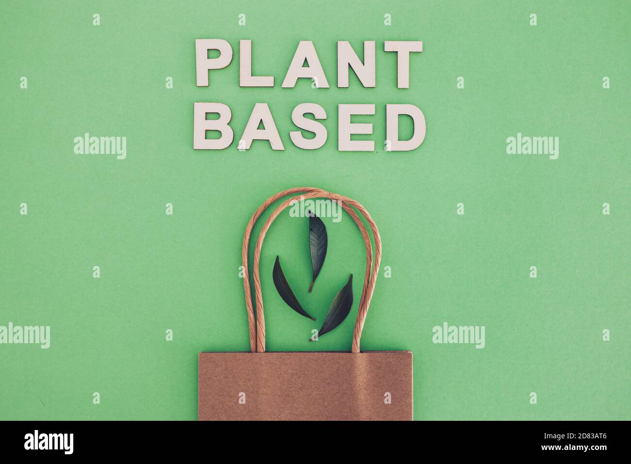 sustainable consumer choices for the environment, plant-based text with ...