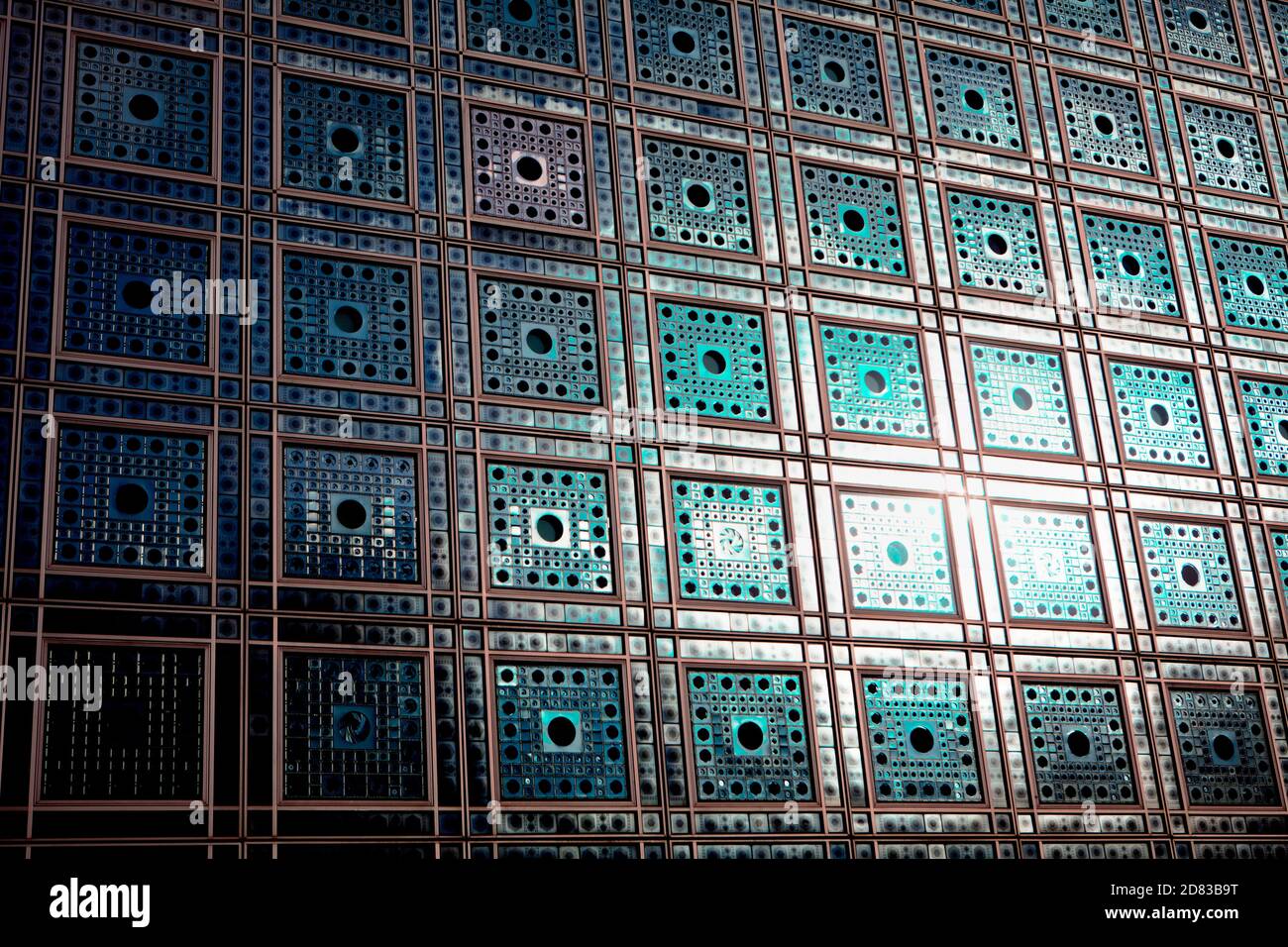 Background of windows in arabic style . Sun reflection in the windows ...