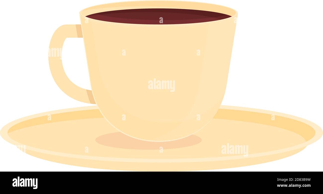 Italian morning coffee cup icon. Cartoon of italian morning coffee cup ...