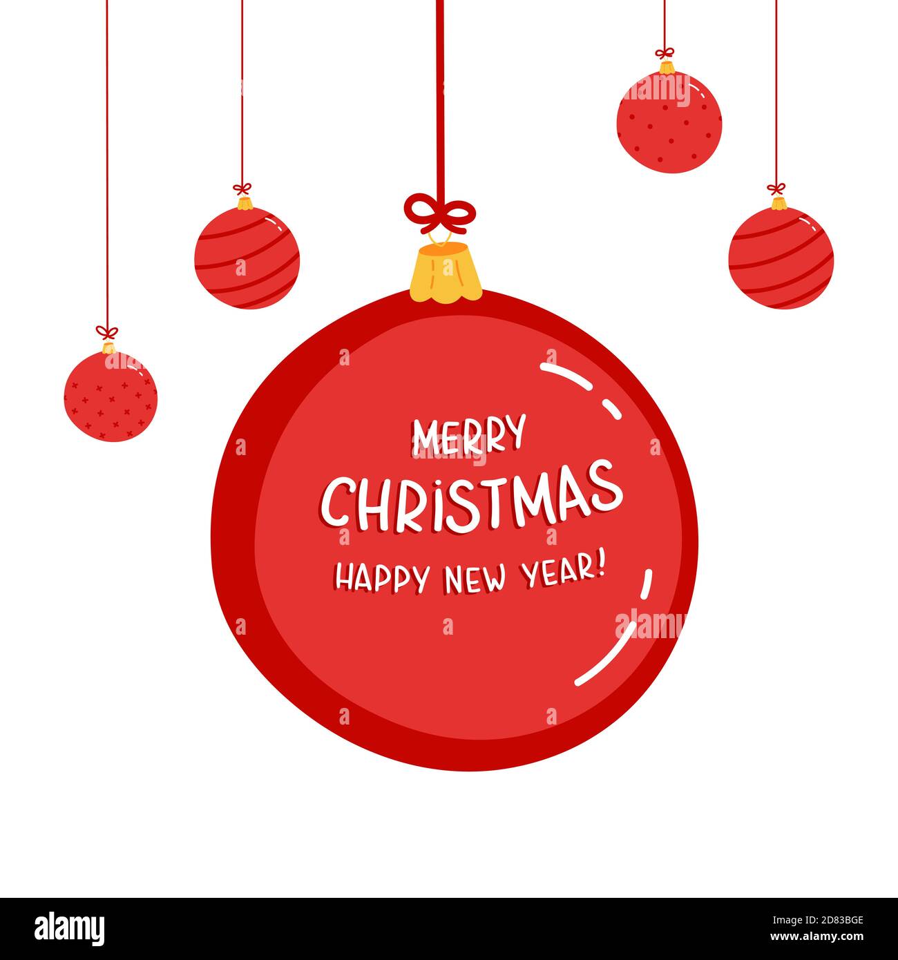 Christmas tree toy set Cut Out Stock Images & Pictures - Alamy