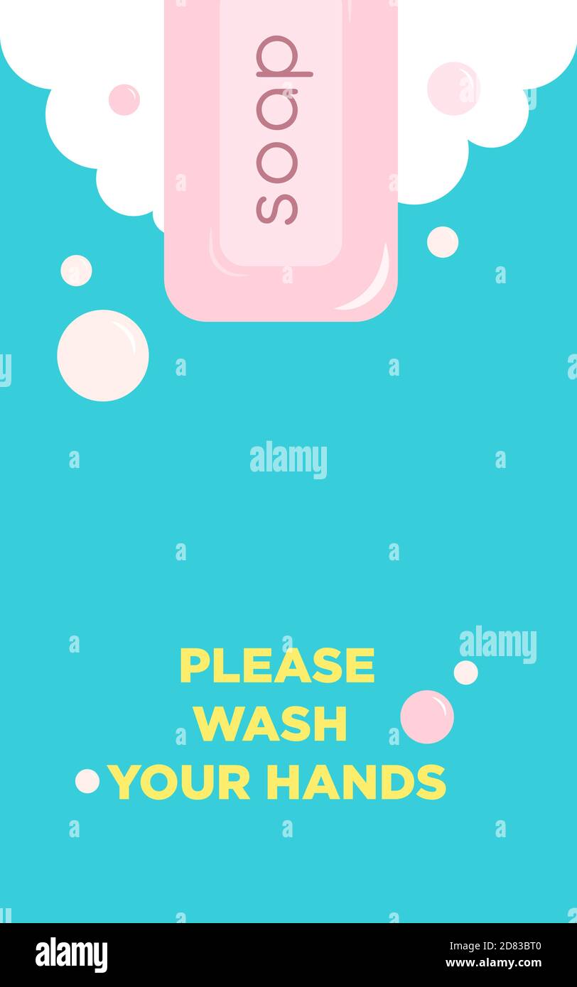 Personal hygiene Vector poster template in flat design Stock Vector ...