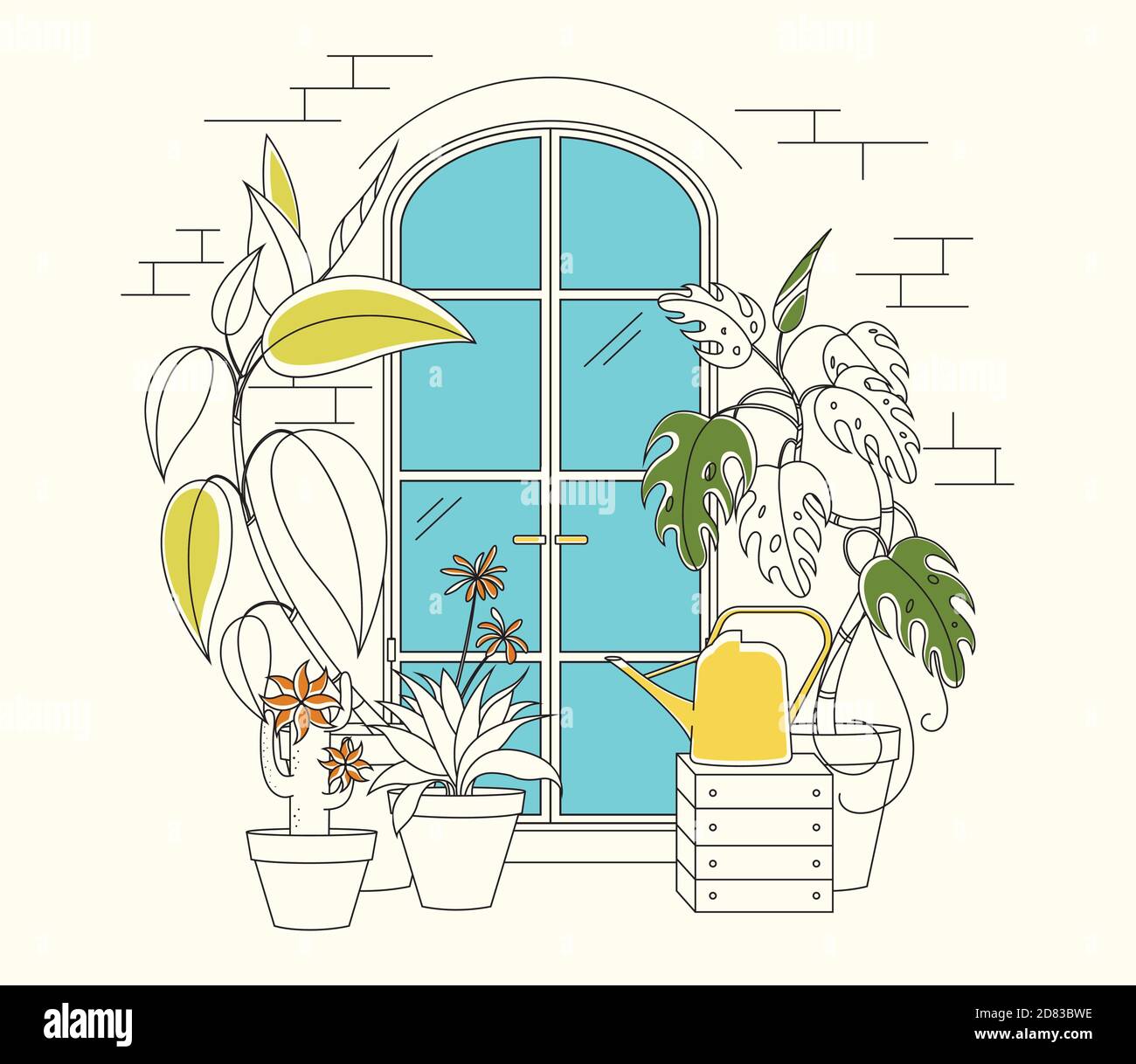Planting Stock Vector Images - Alamy