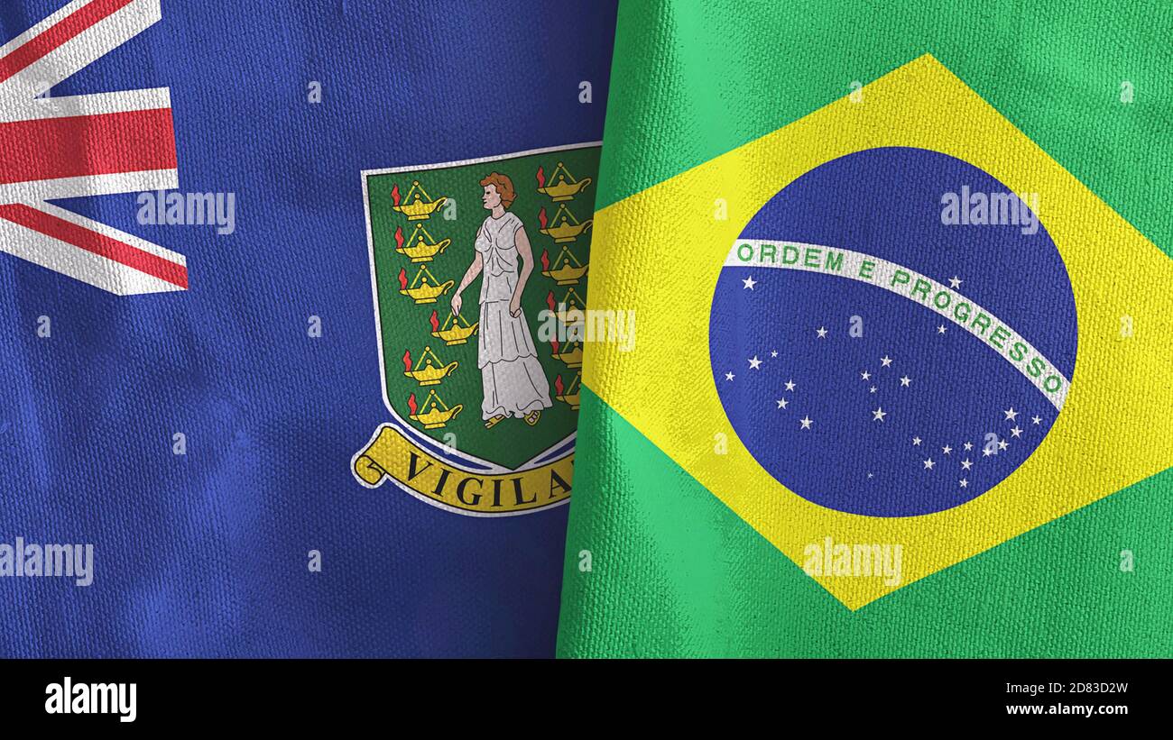 Brazil british virgin islands flag hi-res stock photography and images ...